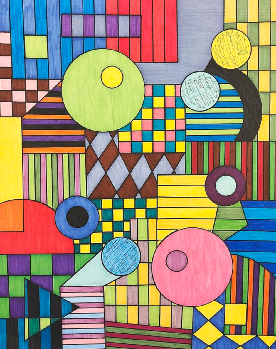 Colorful Patterns and Circles – SarahJo's Art and Poem